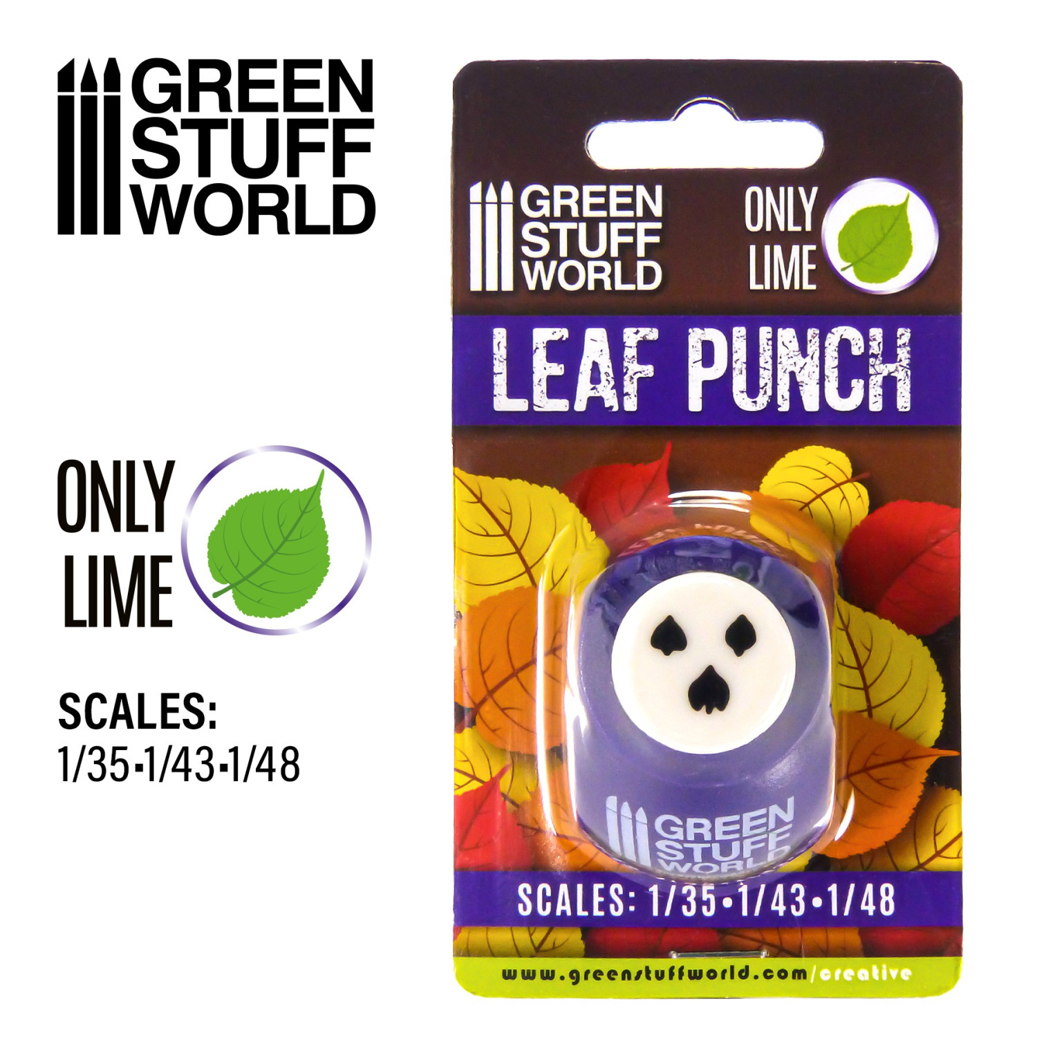 Miniature Leaf Punch DARK PURPLE | - GSW