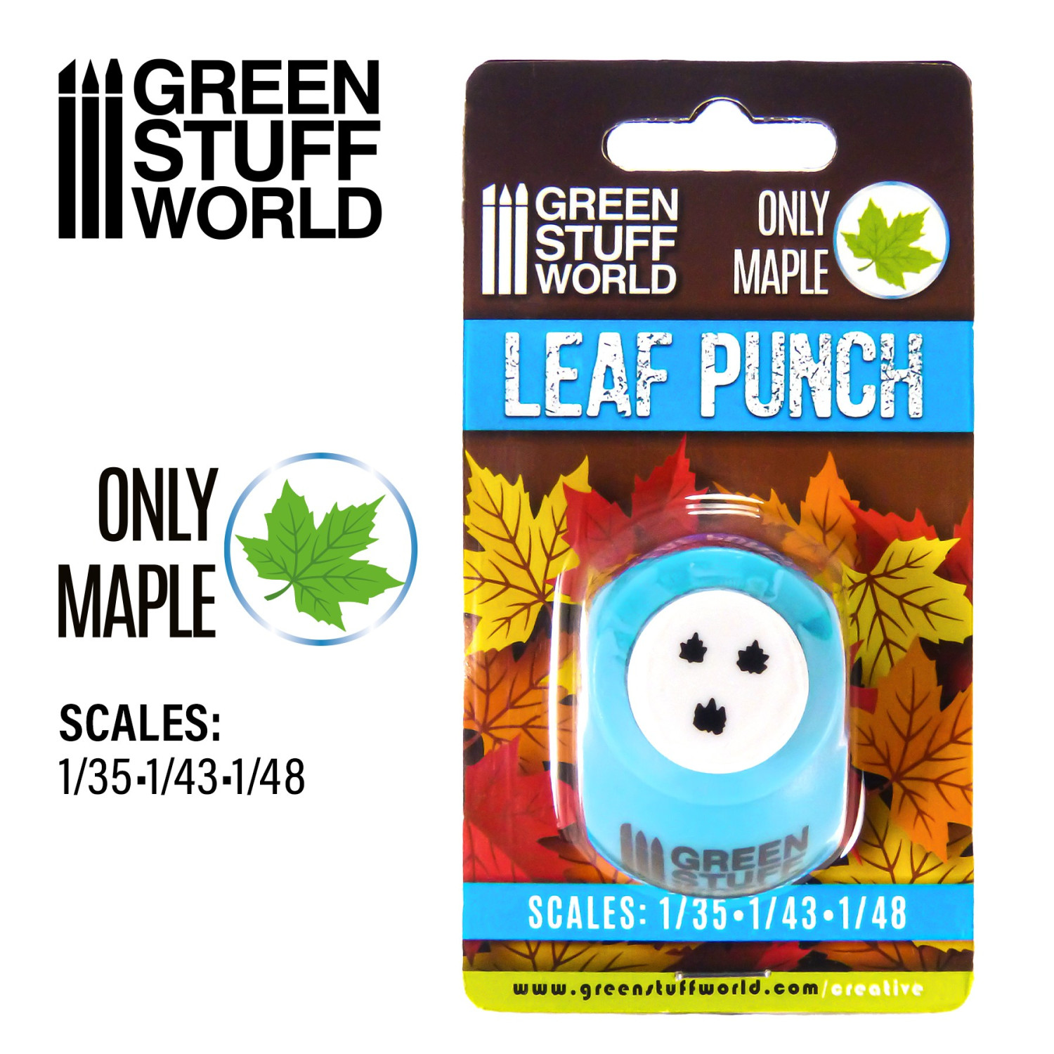 Miniature Leaf Punch MEDIUM BLUE | - GSW