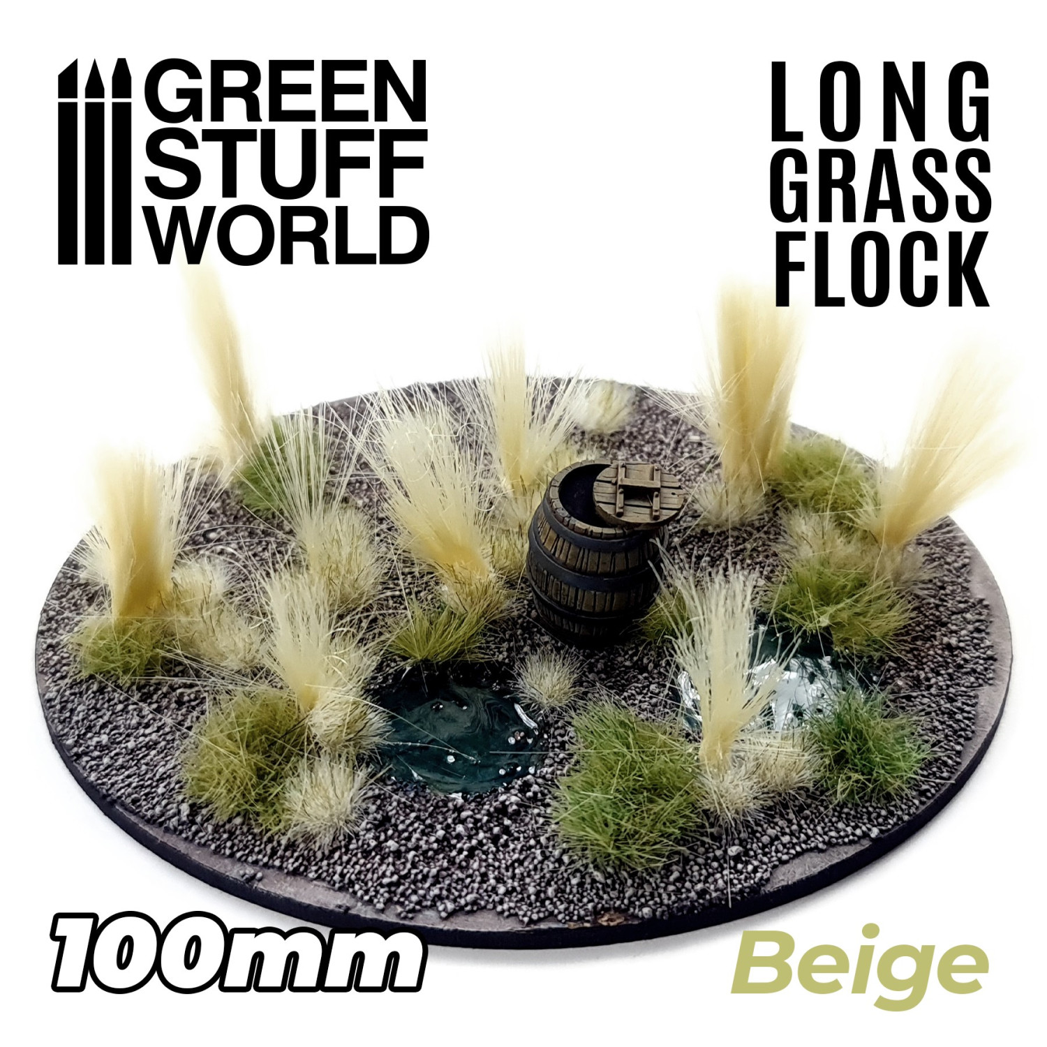 Long Grass Flock 100mm - Beige | - GSW