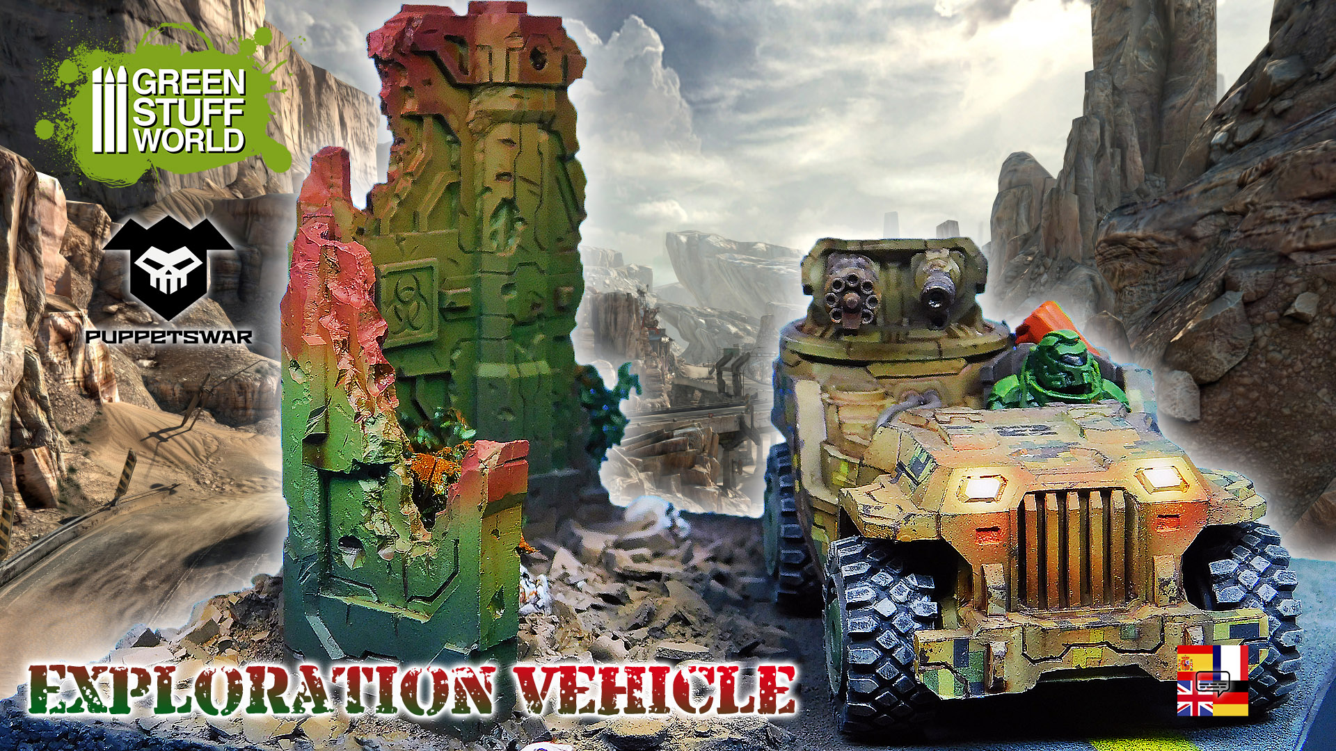 Creative : Hound GP Car by Puppets War painting or modeling tutorial ...