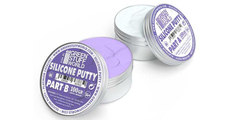 How to make silicone molds with violet silicone putty