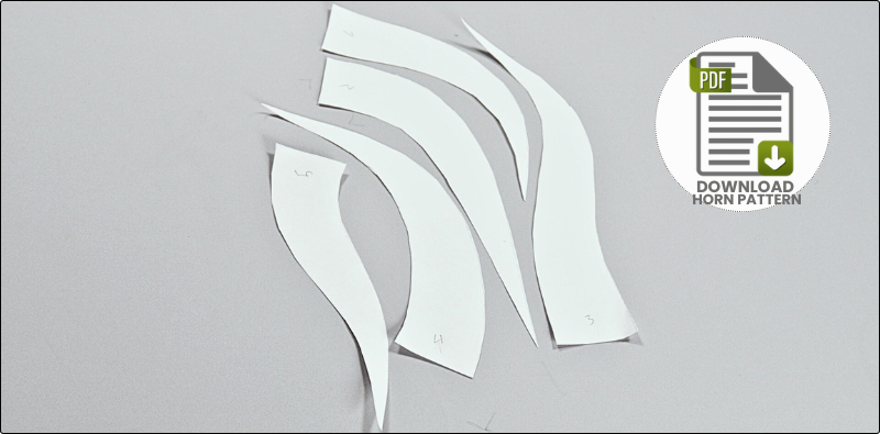 How to make cosplay horns - EVA foam horns tutorial