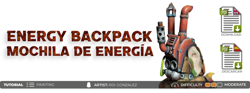 Painting energy backpacks for Warhammer - Tutorial