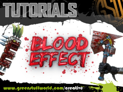 Paint blood effects - Tutorial for miniatures